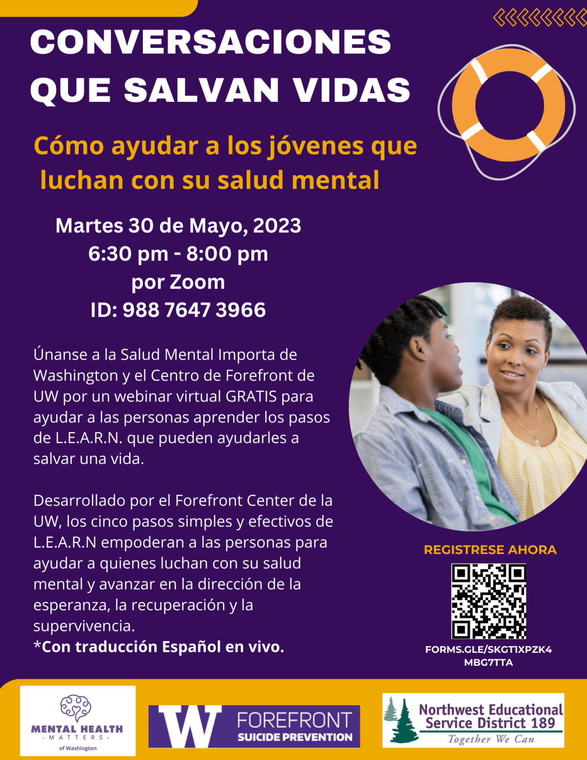 Life Saving Conversations – Mental Health Matters Washington