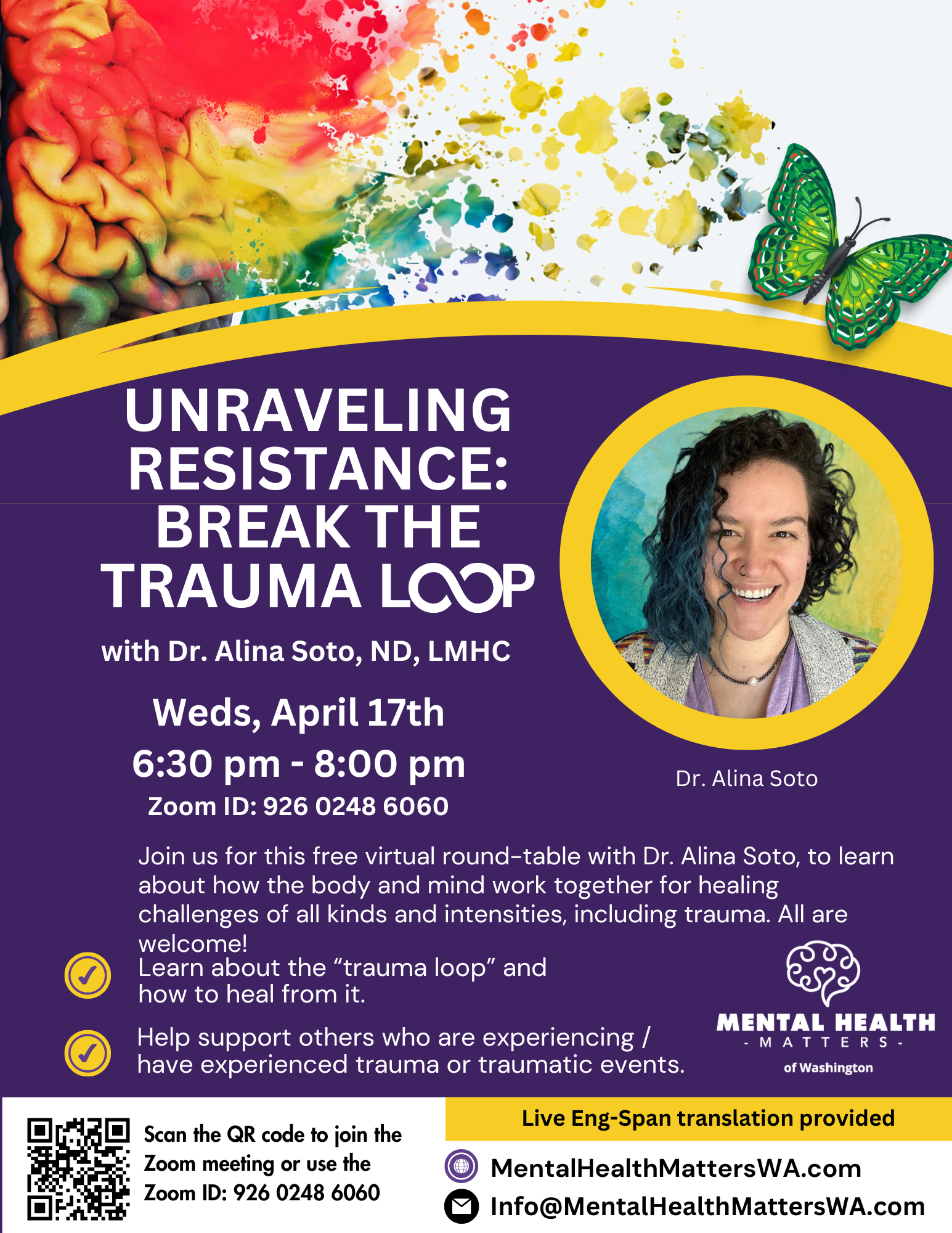 CANCELLED – Unraveling Resistance: Break the Trauma Loop – Mental ...